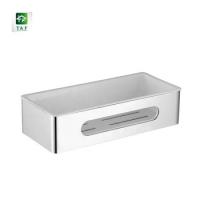 China Brushed Bathroom Corner Shelf Stainless Steel SUS304  Single Layer for sale