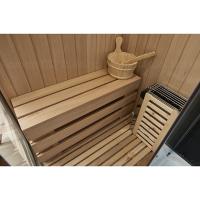 China Dry Sauna Combined Wet Steam Room Wooden Sauna Cubicle With Shower Cabin for sale