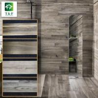 China 150 X 600 Wooden Floor Tiles For Bedroom 10mm Thickness Antibacterial for sale