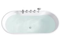China pure acrylic Villa Soaking Freestanding Bathtubs 1500x750x580mm for sale