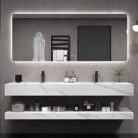 China Customized Bathroom Vanity Units Luxury Slate Wall Mounted Floating for sale