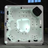 China 2120x2120x900mm Bathroom Jacuzzi Tub Square Whirlpool Massage Tub for sale