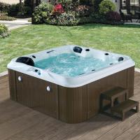 China 2120x2120x900mm Bathroom Jacuzzi Tub Square Whirlpool Massage Tub for sale