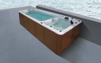 China Fiberglass Acrylic Swimming Pool Hot Tub 9.5KW Leakage Protection for sale