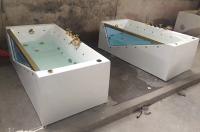 China Freestanding Jacuzzi Hydromassage Bathtub 1 Person  Eco Friendly Material for sale