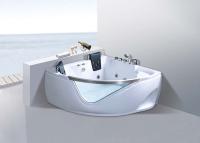 China Hydromassage Bathroom Jacuzzi Tub With 2 Seats Corner Installation for sale