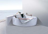 China Hydromassage Bathroom Jacuzzi Tub With 2 Seats Corner Installation for sale