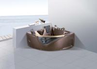 China Hydromassage Bathroom Jacuzzi Tub With 2 Seats Corner Installation for sale