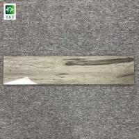 China Gloss Surface Wood Porcelain Floor Tiles 10mm Thickness Outdoor Decoration for sale