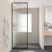 China Fixed Walk In Shower Glass Partition , 8mm Frameless Glass Shower Screens for sale