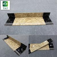 China Yellow Ceramic Staircase Tiles 300 x 1200mm Glossy Surface Texture for sale