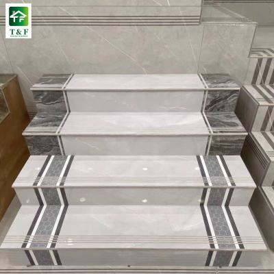 China Grey Porcelain Full Body Tiles 300x1200 Marble glossy design for sale