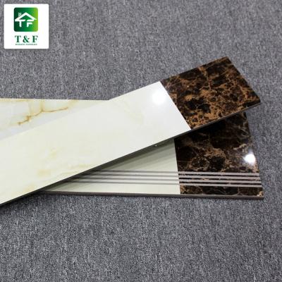 China Carrara Glossy White Ceramic Step Tiles For Office Building for sale