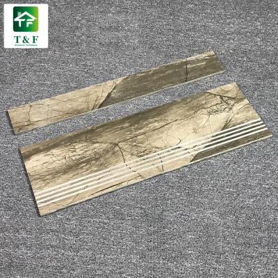 China Porcelain Grey Stair Ceramic Tiles Glazed Polished House Decorative for sale
