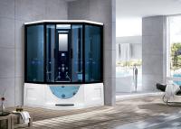 China 1650x1650x2150mm Steam Shower Room Cabin With Whirlpool Bathtub for sale