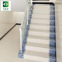 China Villa Porcelain Tile For Stairs Glossy Finish Blue and yellow Color for sale