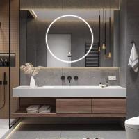 China Plywood Bathroom Vanity Units , slate Countertop  Floating Vanity Cabinet for sale