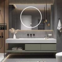 China Plywood Bathroom Vanity Units , slate Countertop  Floating Vanity Cabinet for sale