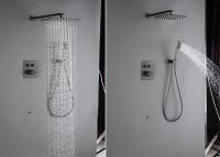 China Concealed Tap Bath Shower Mixer Set Matte Black Wall Mounted for sale