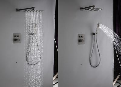China Concealed Tap Bath Shower Mixer Set Matte Black Wall Mounted for sale