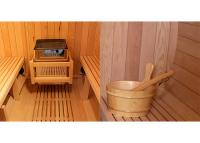 China Red Cedar Wood Traditional Sauna Room Far infrared Barrel Steam Room for sale