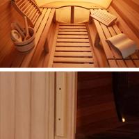 China Red Cedar Sauna Wooden Steam Room Glass fiber reinforced plastic Base for sale