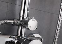 China Dual Handle Bath Shower Mixer Set , Chrome Wall Mounted Shower Faucet Kits for sale