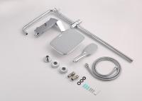 China Chrome Shower Set With Thermostatic Mixer , Thermostatic Rain Fall Shower System for sale