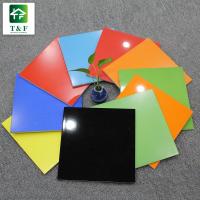 China Green Glazed Polished Porcelain Tiles 30x30  Modern Square shape for sale