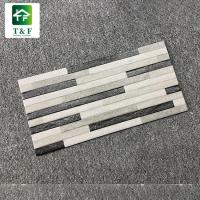 China Exterior Glazed Ceramic Tiles 20 X 40 Black Mix White Color for sale