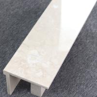 China Light Yellow Interior Marble Stairs Decorative  0.5% Water Absorption for sale