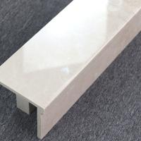 China Light Yellow Interior Marble Stairs Decorative  0.5% Water Absorption for sale