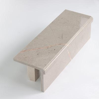 China Acid Resistant Staircase Steps Tiles White Marble Indoor Outdoor for sale