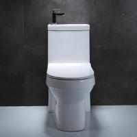 China Ceramic Bathroom Toilet Bowl , 700x385x745mm One Piece Toilet Sink Combo for sale