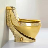 China Floor Mounted ODM Bathroom Toilet Bowl One Piece Ceramic Toilet Commode 3L / 6L Flushing for sale