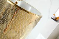 China T&F OEM Bathroom Toilet Bowl Gold Ceramic One Piece Western Toilet for sale
