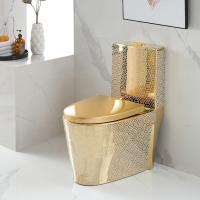 China T&F OEM Bathroom Toilet Bowl Gold Ceramic One Piece Western Toilet for sale