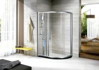 China Sliding door Tempered Glass Shower Enclosure Polished Frame Surface Finishing for sale