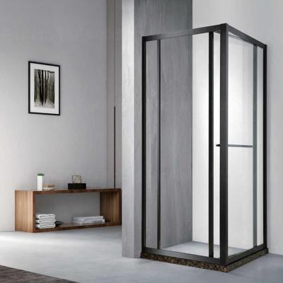 China OEM Square Frameless Shower Cabin Tempered Glass Hinge Door for sale