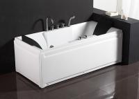 China Indoor Rectangle Bathroom Jacuzzi Tub 110V/ 220V White Acrylic for sale