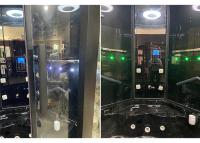 China Bathroom Aluminum Frame Tempered Glass Black Steam Shower Enclosure Room for sale