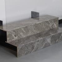 China Marble Look Floor Stair Step Tile 170X300X1200mm High Glossy Full Body Tiles for sale