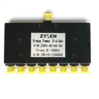 China 6GHz to 18GHz 20dB 8 Way Power Splitter 8 Ports SMA Female Connector for sale
