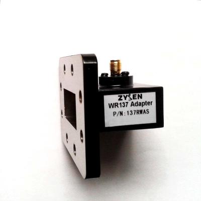 China WR137 To SMA/N C Band Coaxial SMA Right Angle Adapter for sale