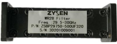 China FBP320 Waveguide High Pass Filter WR28 30GHz Black Paint for sale