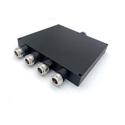 China 4 Way 0.6GHz to 4GHz RF Power Divider N Type Connector Microwave for sale