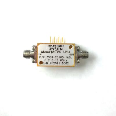 China 2 to 18GHz 70dB high isolaiton Pin Diode Switch SMA Female Connector for sale