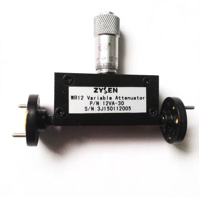China WR12 0.25W Waveguide Components 30dB Waveguide Fixed Attenuator for sale