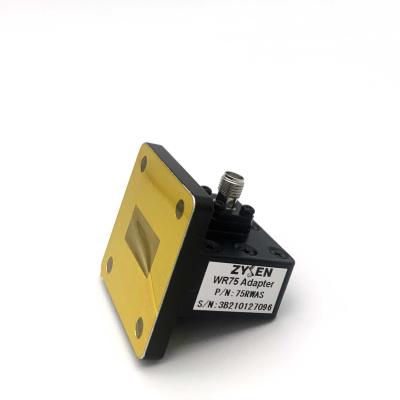 China WR75 To Coaxial SMA Right Angle Adapter 10 To 15GHz for sale