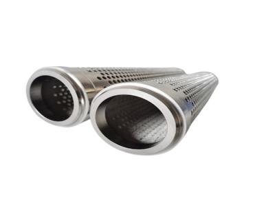 China 99% Circle Hole Stainless Steel Filter Element Smooth Surface Treatment for sale